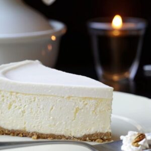 Vanilla Bean Cheesecake with Walnut Crust Recipe - CakeRe