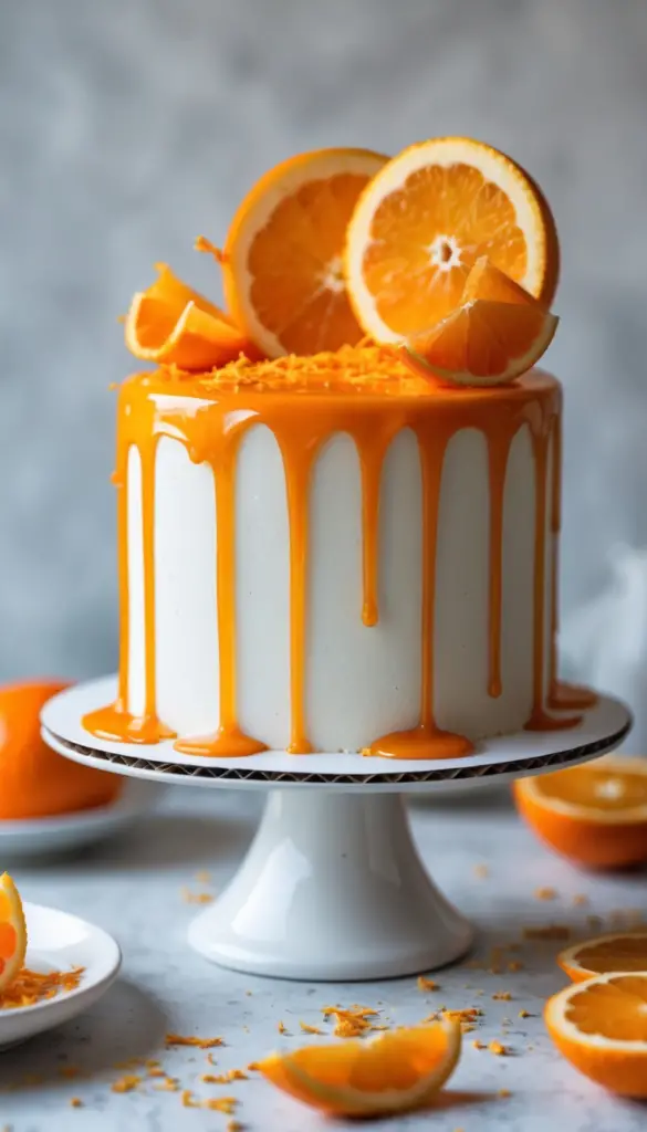 30+ Creative Orange Cake Decoration Ideas - CakeRe