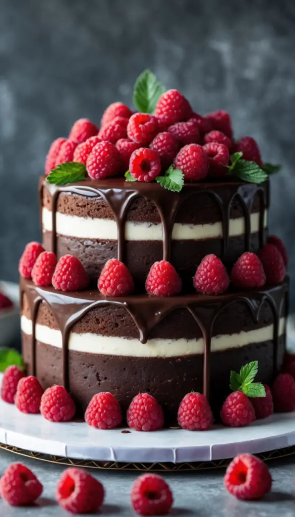 30+ Creative Raspberry Cake Decoration Ideas - CakeRe