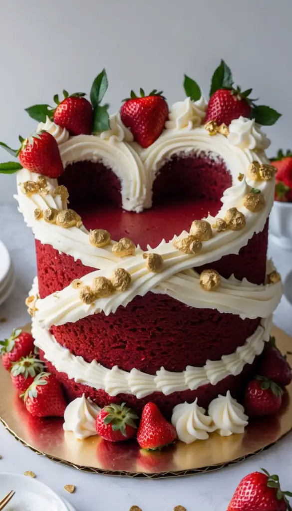 30+ Red Velvet Romance Cake Decoration Ideas for Romantic Occasions ...