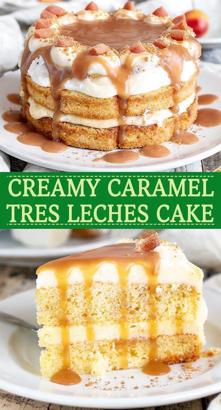 Caramel Tres Leches Cake Recipe - CakeRe